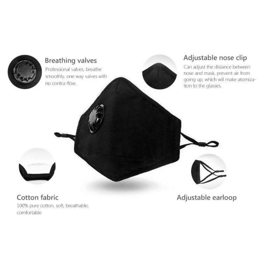 Breathable, Filtered, Cotton Face Masks, Pick 3 Get 1 Free! 3 for $10 ...